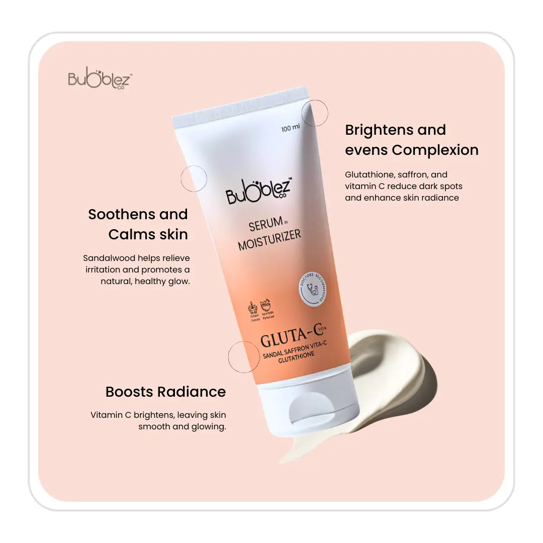 Bubblez Gluta-C Glutathione Serum Moisturizer | Bright & Tan-Free Skin ...